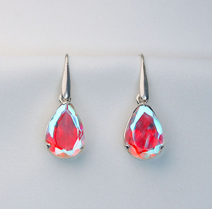 Topaz teardrop earrings store
