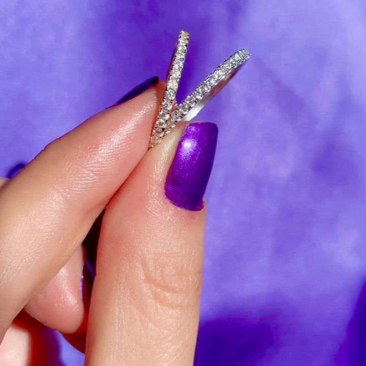 Thin Crystal Infinity Stacker Ring – RKNYC